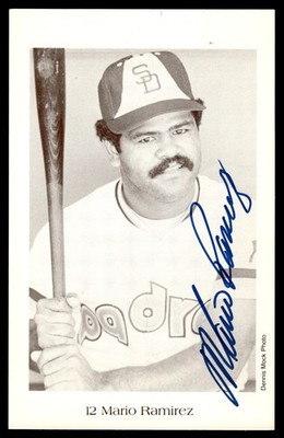 Mario Ramirez Signed 3.5 x 5.5" Padres Team Issue Photo Auto (no COA ...