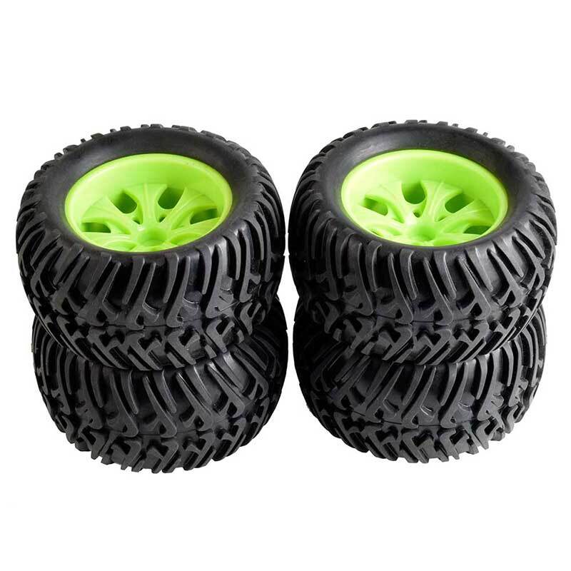1/10 Rc Monster Truck Wheels Tires Set for Ecx Ruckus Losi Tenacity Mt ...