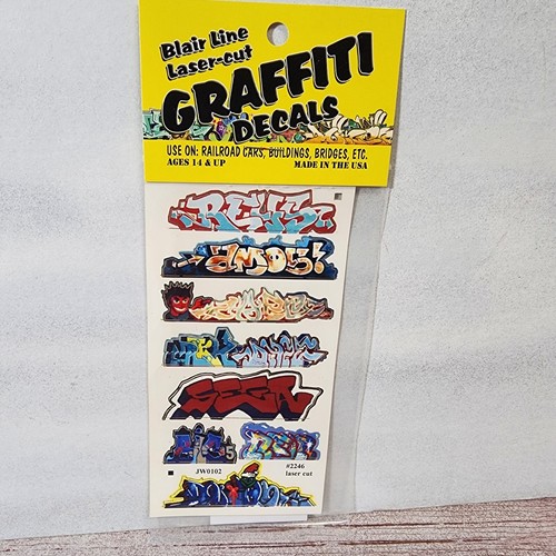 Blair Line 184-2246 Graffiti Decals Mega Set -- Set # 3 pkg (8) HO N ...