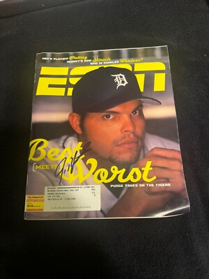 Ivan Pudge Rodriguez SIGNED AUTOGRAPHED May 24 2004 ESPN Magazine ...