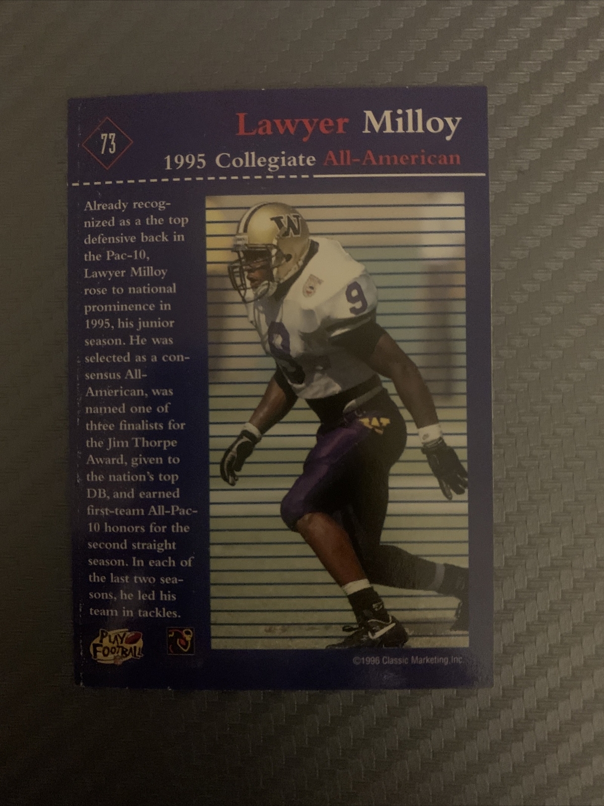 1996 Classic NFL Rookies - #73 Lawyer Milloy (RC) for sale online | eBay