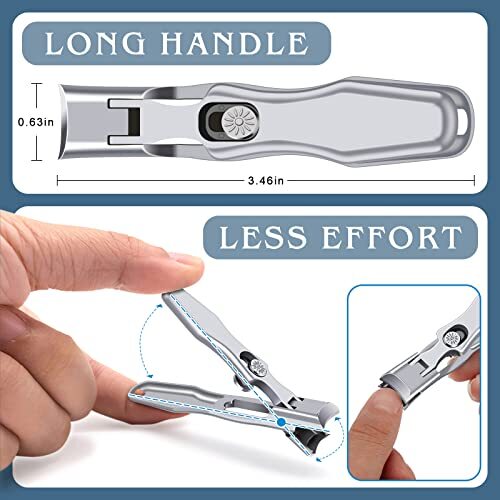 Extra Large Heavy Duty Toe Nail Clippers for Thick Nails with Nail File ...