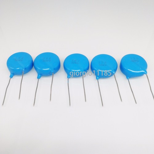 5pcs Ceramic Disc Capacitors 2200pf 2.2nf 0.0022uf 222 30000V 30KV- | eBay