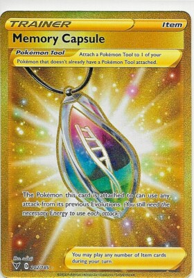 MEMORY CAPSULE 202/185 SWSH Vivid Voltage Secret Rare Pokemon Card MINT ...