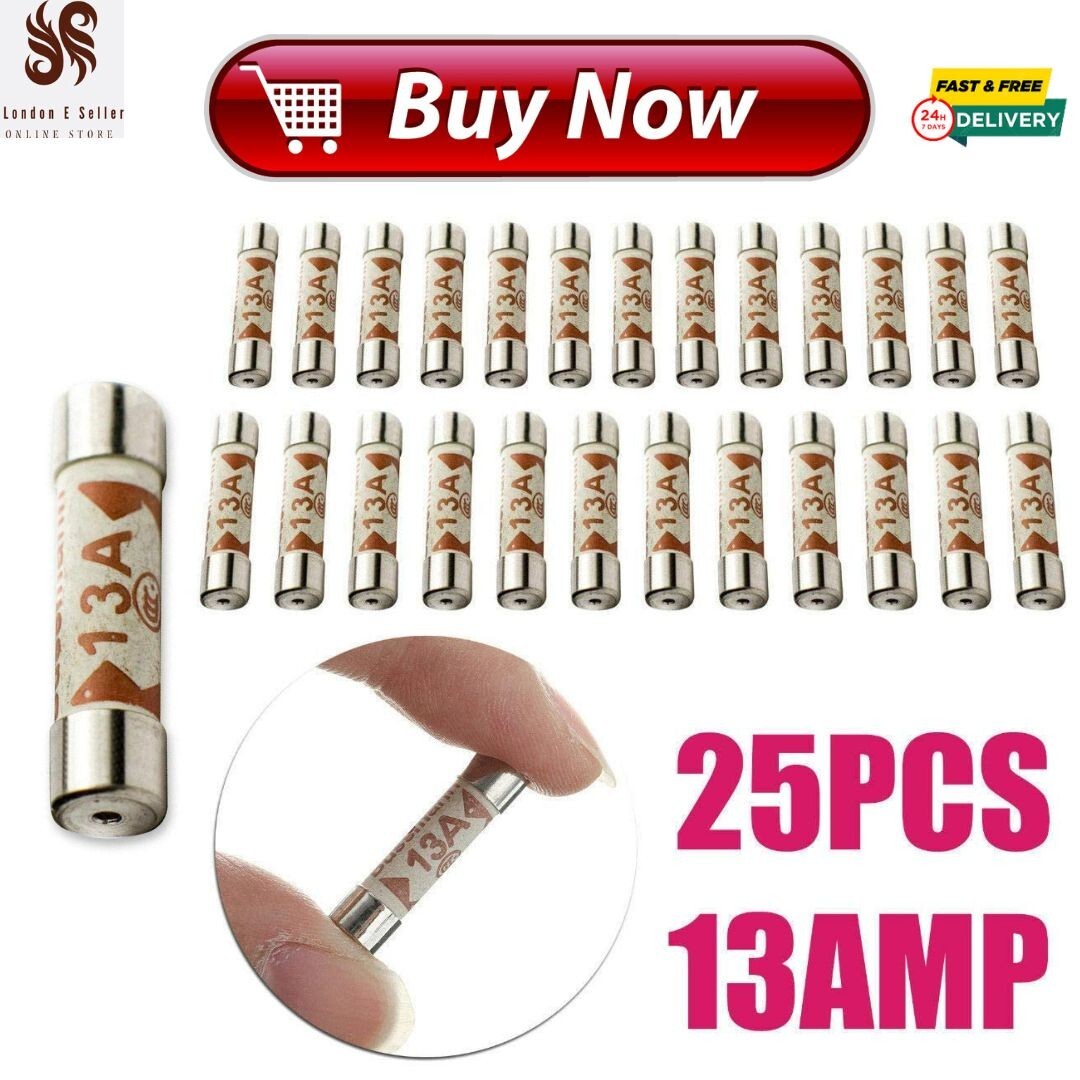 Fuses Domestic Household Plug Ceramic 1A 2A 3A 5A 7A 10A 13A Various ...