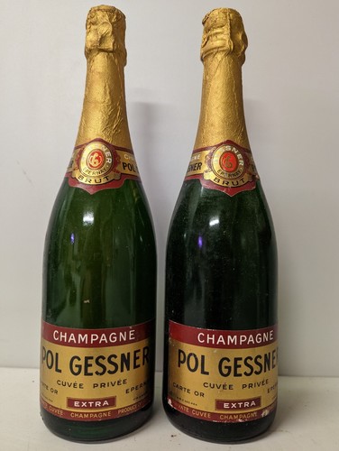 LOT de 2 CHAMPAGNE BRUT - POL GESSNER - EXTRA CUVEE PRIVEE CARTE D'OR ...