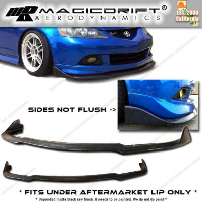For 02 03 04 05 06 Acura RSX Front Bumper Add-on Winglet Diffuser ...