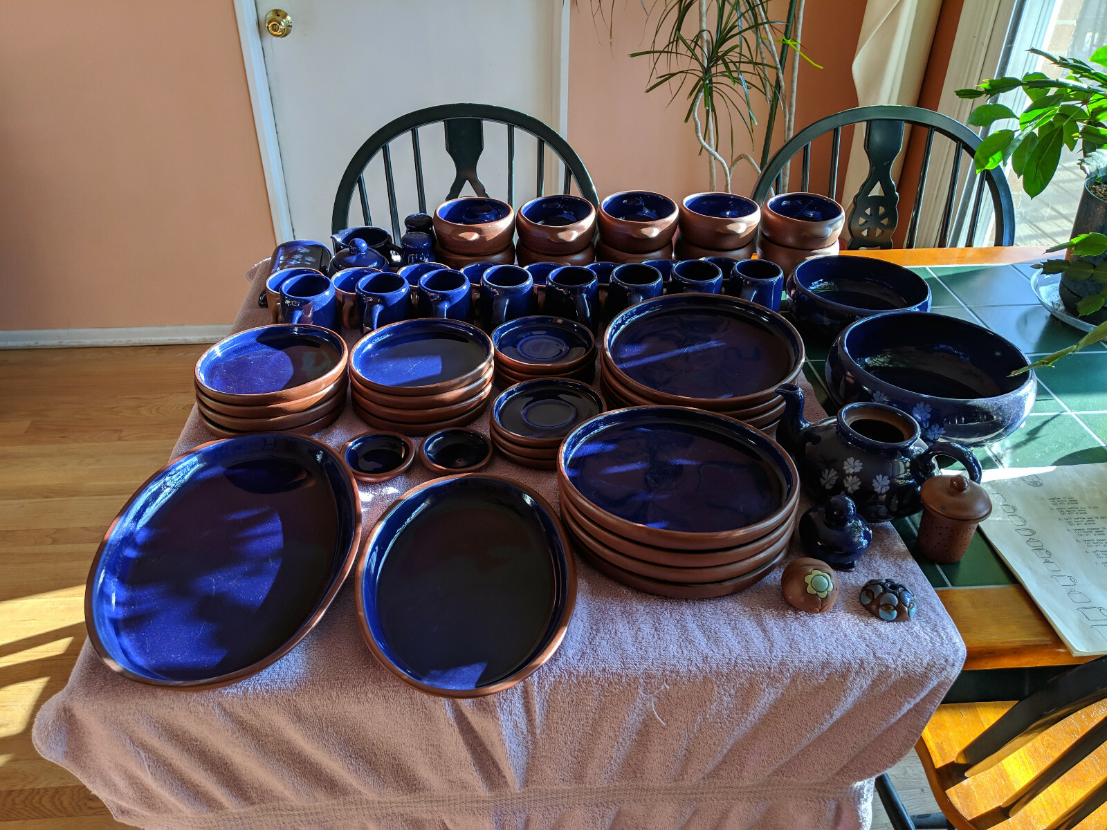 Vintage Wellfleet Pottery-Umber China Wall Flower Holder. Deep Blue ...