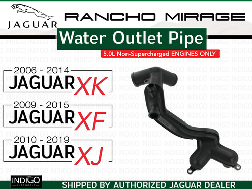 JAGUAR GENUINE OEM XJ XK XF Water Outlet Pipe 5.0L Non-Supercharged ...
