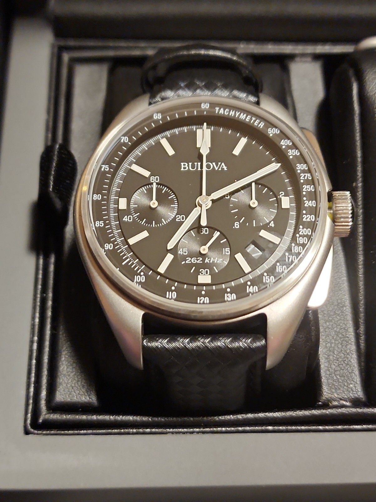 Bulova Lunar APOLO 15 Pilot 45mm Silver-Black Bulova watch 42429537347 ...