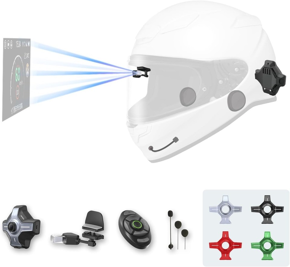 MOTOEYE E6+ Motorcycle Helmet HUD, Head up Display, Bluetooth,Gps ...