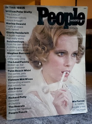 PEOPLE WEEKLY MAGAZINE First Issue March 4, 1974 Mia Farrow | eBay