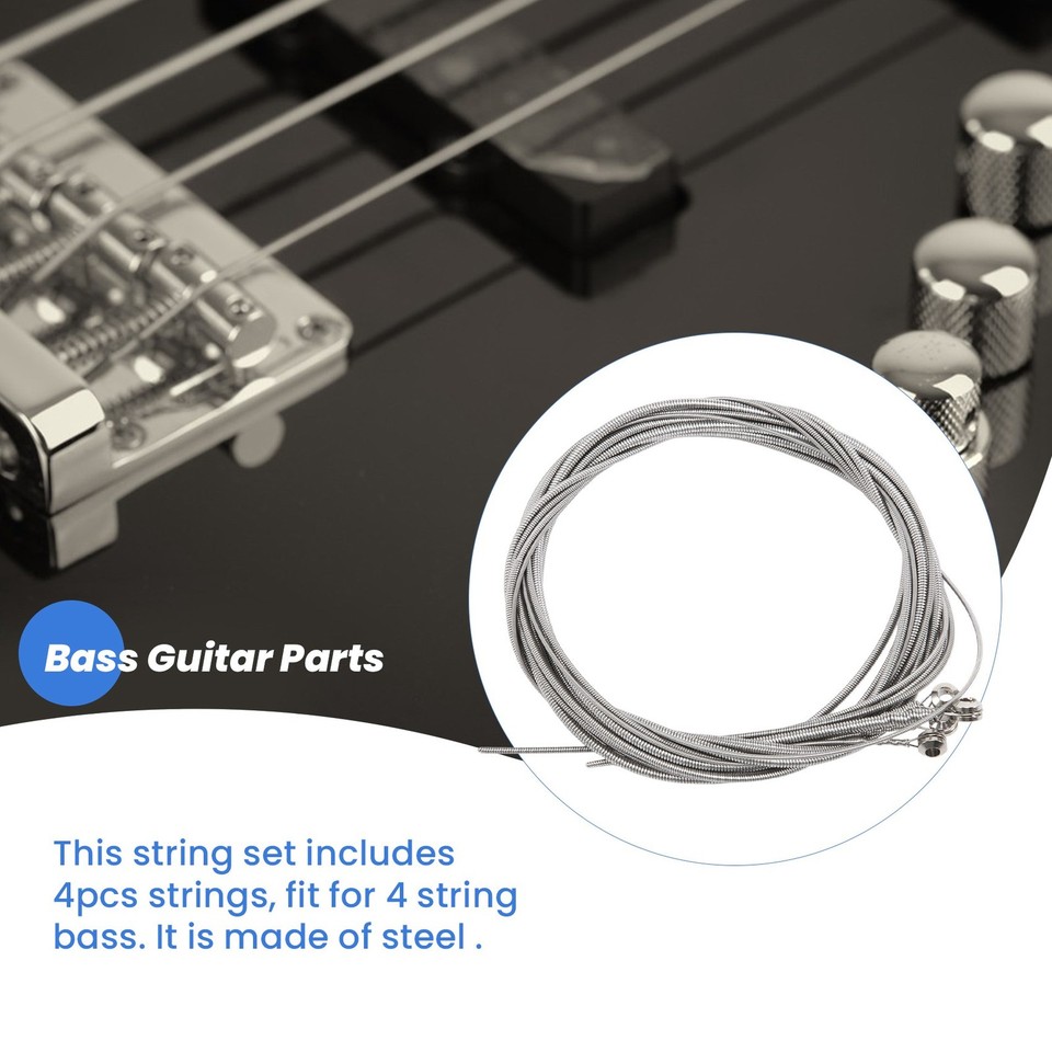 4 Pcs Stainless Steel Strings Guitar Parts Accessories Guitar ...