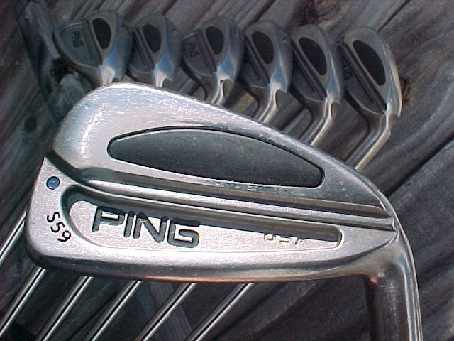 Matching #s PING S59 Blue Dot Golf Clubs Irons Set 4 - PW w Dynamic ...