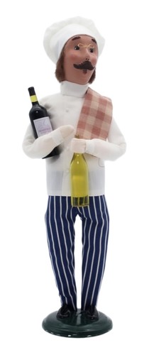 Byers' Choice Vintage 2009 Chef With Wine Bottles The Carolers ...