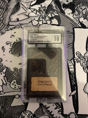 CGC 10 Evil Presence - Alpha - Magic: The Gathering (MTG) | eBay