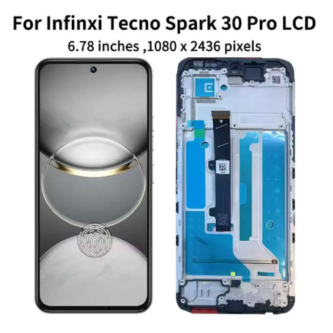 For Tecno Spark 30 Pro KL7 OLED LCD Display Touch Screen Digitizer ...