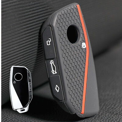 Silicone Key Chain Ring Fob Cover Case For Bmw Ix I4 2 3 4 5 Series X3 ...