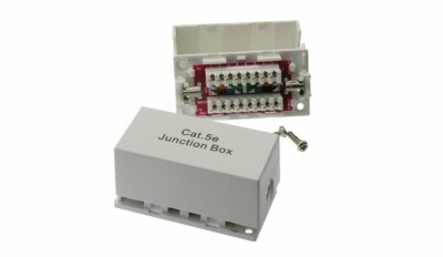 CAT5e Junction Box 110 Punch Down Ethernet LAN Network Extender Inline ...