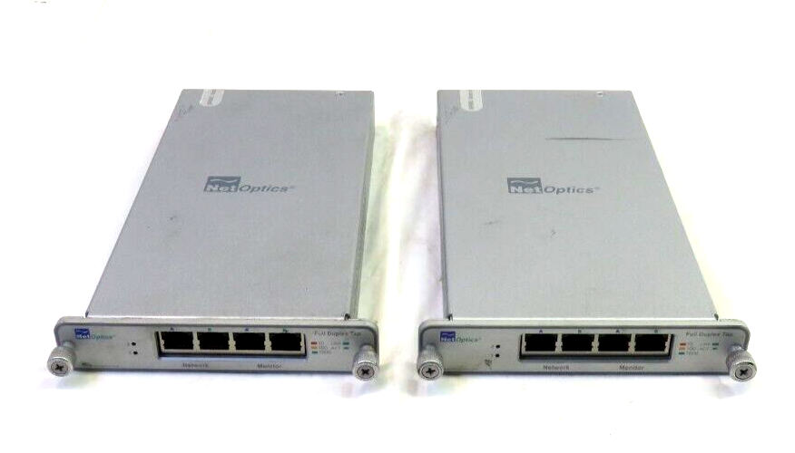 NET OPTICS 10/100/1000 Ethernet Tap TP-CU3, Lot of 2, FOR PARTS/ REPAIR ...