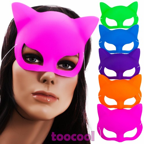 Maschera gatta gattina gattino set 5 pezzi Carnevale Halloween nuovo DC ...