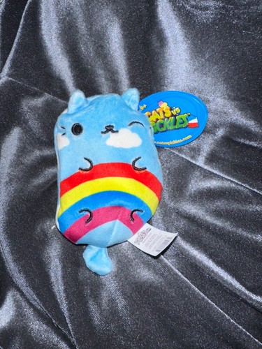 NWT Cats vs Pickles RAINBOW MEOW Cat #027 Bean Bag Plush 4" NEW WITH ...