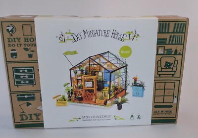 Rolife DIY Miniature Green House Kit. NEW. DG104 -Cathy's Flower House ...