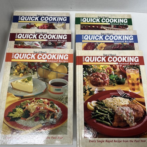 TASTE OF HOME Lot of 6 Quick Cooking Annual Recipes Hardcover Cookbook ...