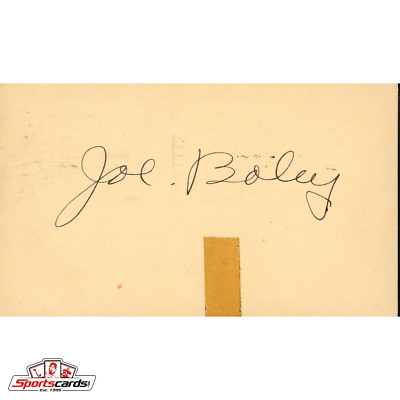 Joe Boley (d.60) Signed Auto 3x5 Index GPC Card Athletics 1927 Debut | eBay