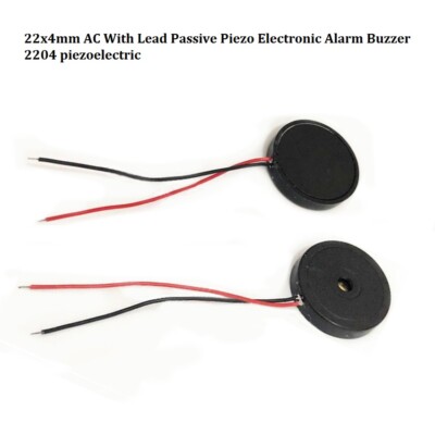 22x4mm AC With Lead Passive Piezo Electronic Alarm Buzzer 2204 ...