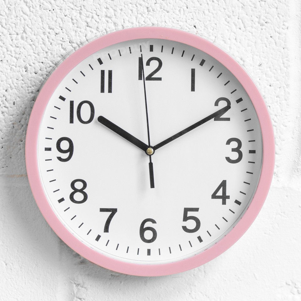 22cm Modern Plastic Wall Clock Home Office Kitchen School Classroom ...