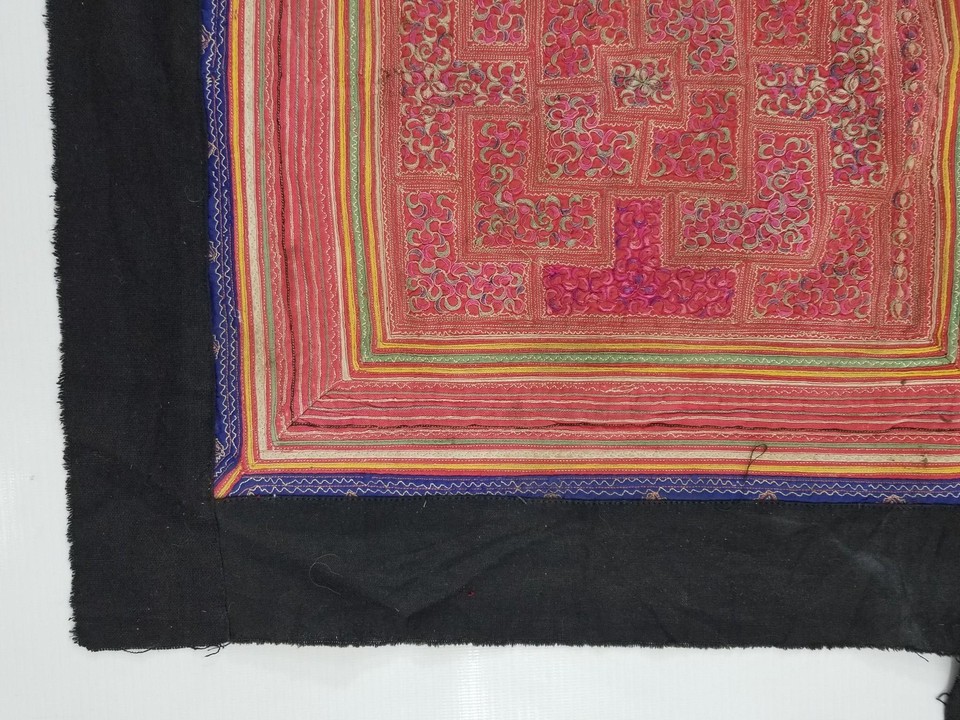 Antique Chinese Hmong Miao Minority Embroidered Baby Carrier 77x56cms ...