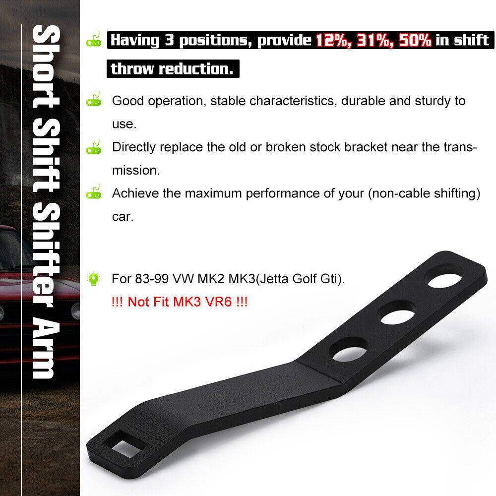 for 83-99 VW MK2 MK3 Jetta Golf Gti Short Shift Shifter Kit 3 Positions ...