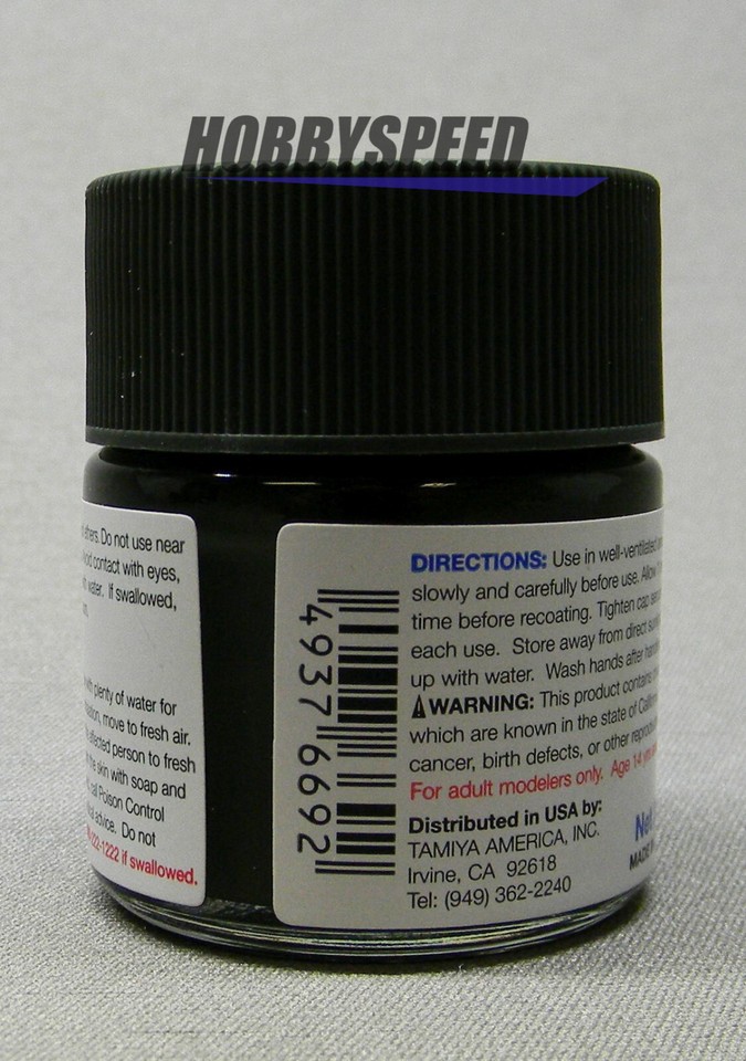 TAMIYA XF-69 ACRYLIC PAINT NATO BLACK 23ml bottle model scenery ...