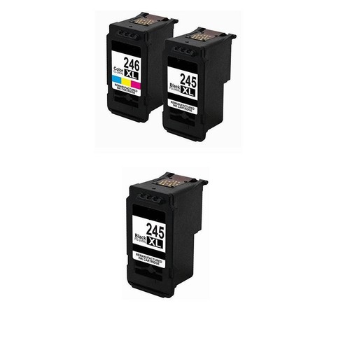 3 Ink Cartridges for Canon PG-245XL CL-246XL PIXMA MG2950 MX492 PG245XL ...