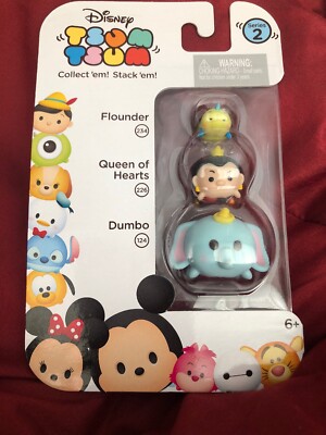 Flounder, Queen of Hearts & Dumbo Minifigure 3-Pack #234, 226 & 124 | eBay