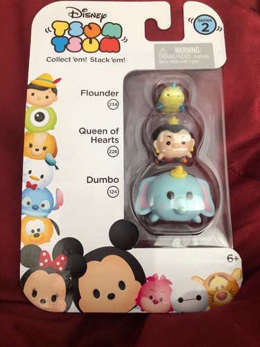 Flounder, Queen of Hearts & Dumbo Minifigure 3-Pack #234, 226 & 124 | eBay