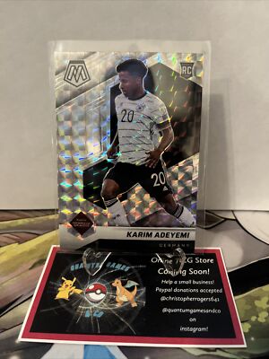 2021-22 Mosaic Soccer Road to FIFA QATAR Karim Adeyemi Mosaic Prizm RC ...