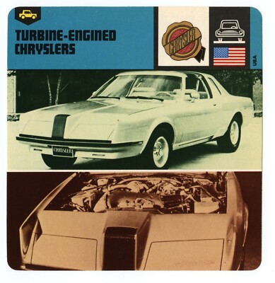 Turbine Engined Chryslers - GT / Production Car Edito Service SA Auto ...