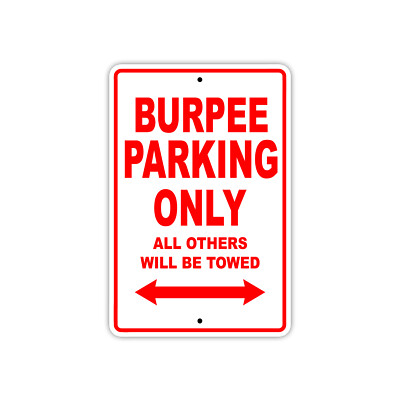 Burpee Parking Only Boat Ship Yacht Art Notice Decor Novelty Aluminum ...