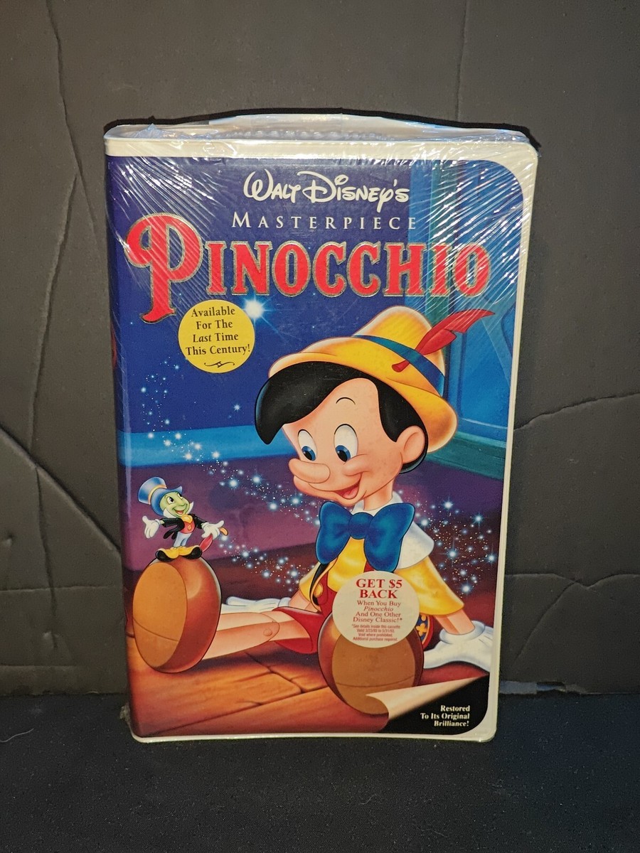 Pinocchio 1993 Demo Vhs WALT DISNEY MASTERPIECE Pinocchio VHS Video
