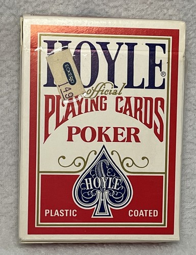 Vintage Hoyle Jumbo Face Blue Playing Cards Open | eBay