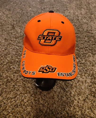 OSU Oklahoma State Cowboys Hat Adult Mens Orange Strap Back Cap ...