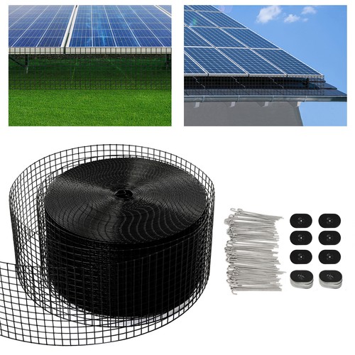 100ft Solar Panel Wire Mesh Roll & clip kit - Pigeon Bird Proofing ...