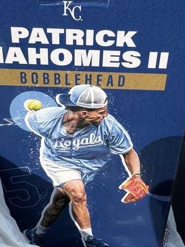Patrick Mahomes CHIEFS Bobblehead Kansas City Royals SGA 07-26-24 NIB ...
