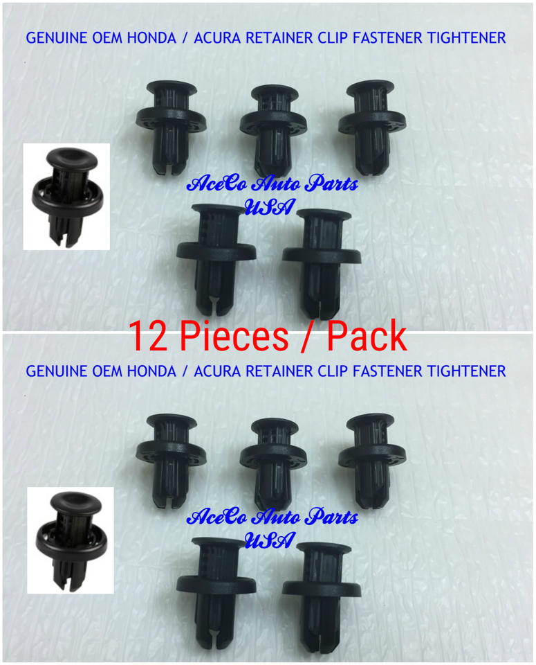 GENUINE 2013-2025 HONDA CIVIC BUMPER COVER CLIPS FASTENER TIGHTENER 12 ...