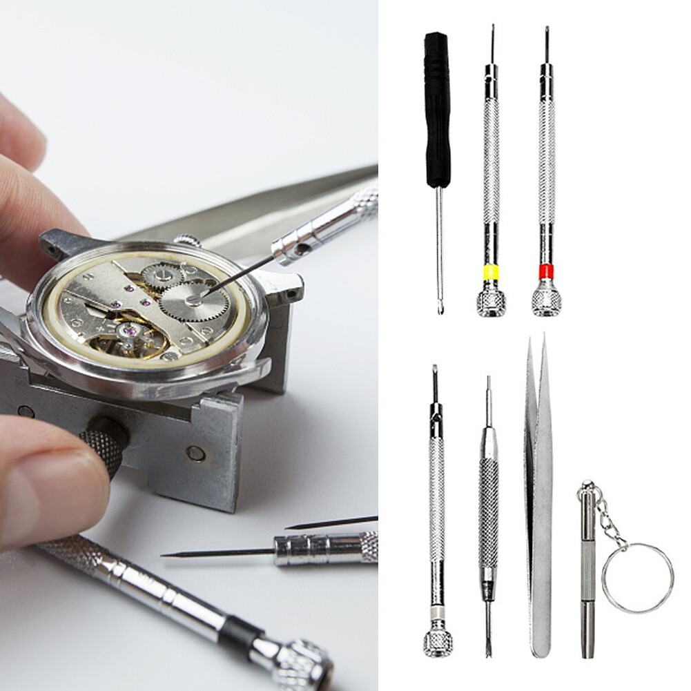 7pcs Portable For Watches Battery Replacement Flat-head Cross ...