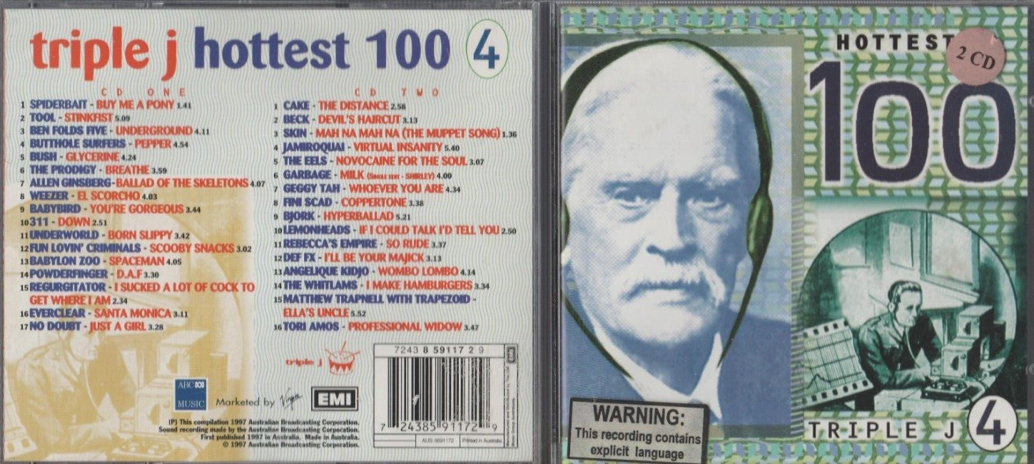 Triple J: Hottest 100 Volume 4 CD SET 90s AUSSIE AUSTRALIAN IMPORT Tool ...