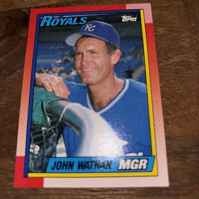 John Wathan - 1990 Topps #789 - Kansas City Royals Manager | eBay