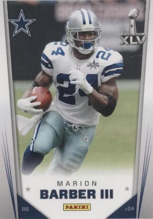 2011 Panini Super Bowl Xlv Dallas Cowboys - Marion Barber III #SB2 for ...